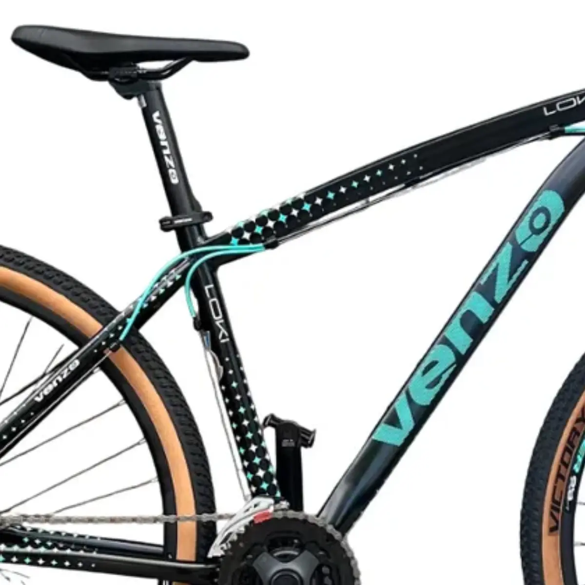 Bicicleta Venzo Loki R29 16 Ng Teal Gris Integ 1 18 Conj.Arm - Yuhmak