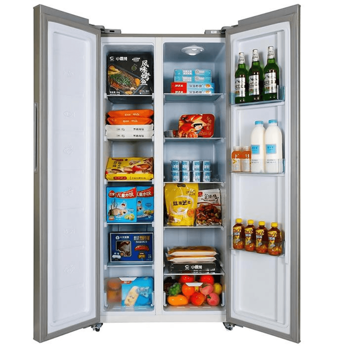 Heladera Neba 420L Side By Side Acero Sb420Ac - Yuhmak