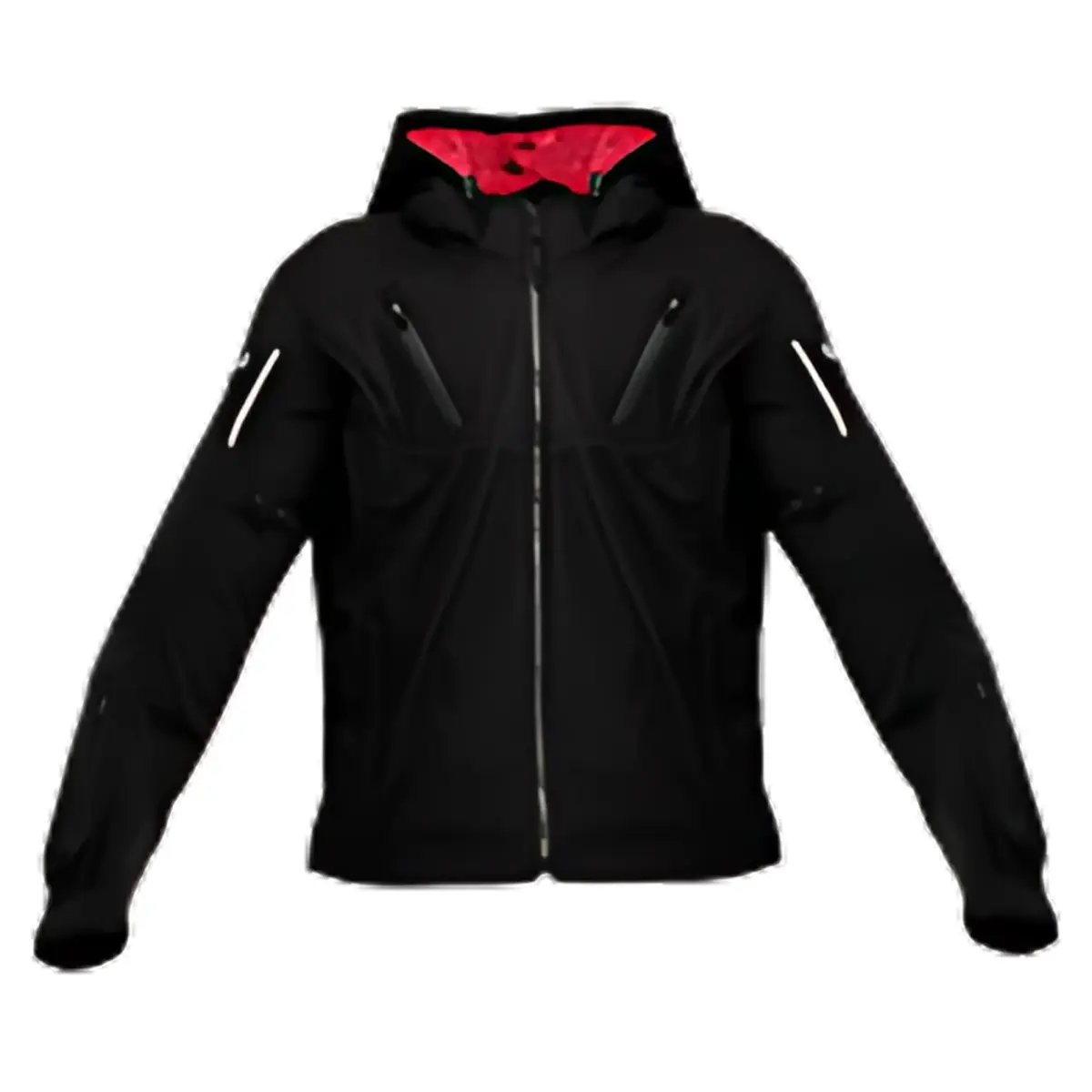 Campera Joe Rocket Softshell Meteor Negra Roja - Yuhmak